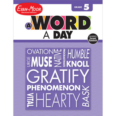 Grade 5 A Word a Day, Teacher Resource Book Paperback