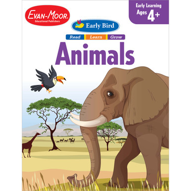 Grade PK-K Early Bird: Animals Activity Book Paperback