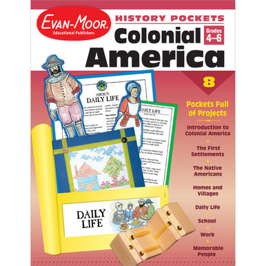 Grade 4-8 History Pockets: Colonial America, Teacher Resource Book eBook