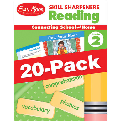 Grade 2 Skill Sharpeners: Reading, 20-Pack Workbook Bundle