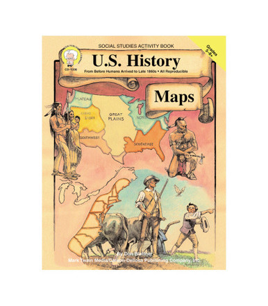 Grade 5-8 U.S. History Maps Resource Book Paperback