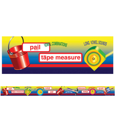 Grade 2-5 Phonics Straight Bulletin Board Borders 36'