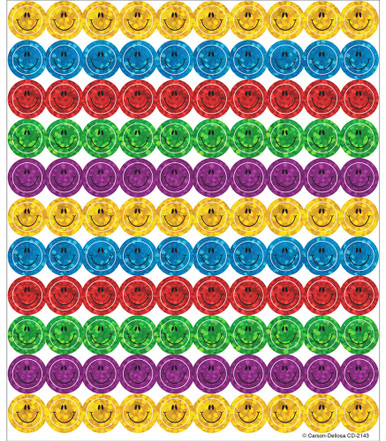 Smiley Faces, Multicolor Chart Seals