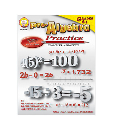 Grade 6-8 Pre-Algebra Practice Resource Book eBook (PDF)