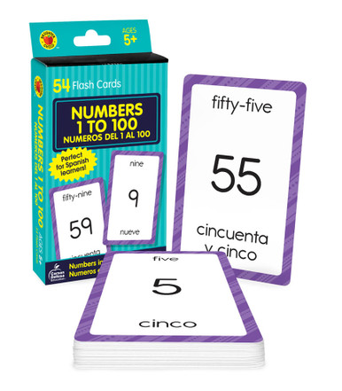 Grade K-3 Numbers 1 to 100 Flash Cards
