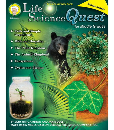 Grade 6-8 Life Science Quest for Middle Grades Resource Book Paperback