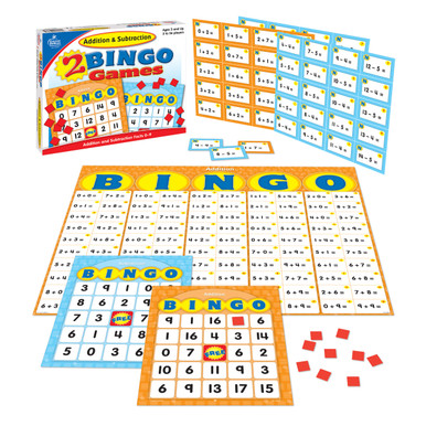 Grade K-2 Addition & Subtraction Bingo