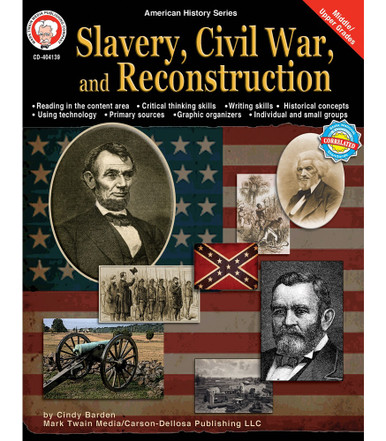 Grade 6-12 Slavery, Civil War, and Reconstruction Resource Book eBook (PDF)