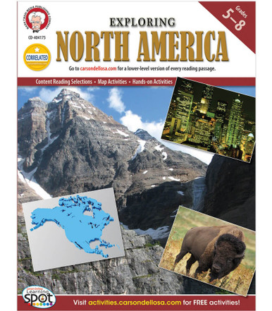 Exploring North America Resource Book Grade 5-8 eBook