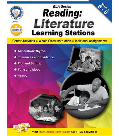 Grade 6-8 Reading: Literature Workbook Paperback