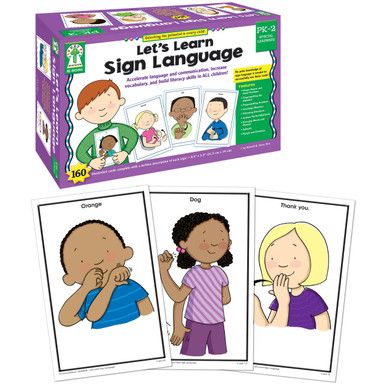 Grade PK-2 Let's Learn Sign Language Learning Cards