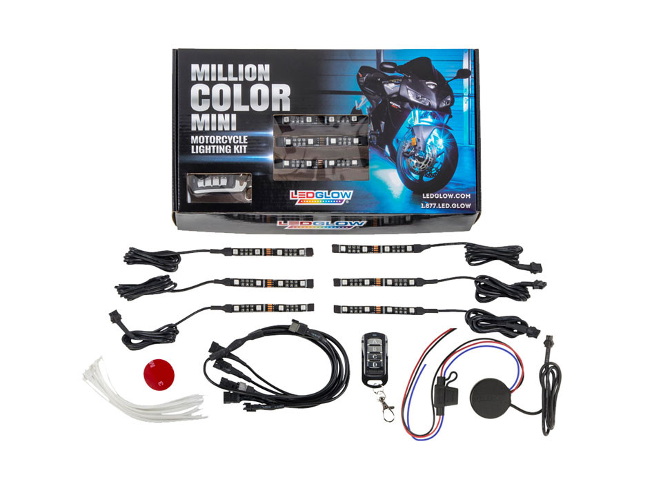 LEDGlow | Advanced Million Color LED Mini Motorcycle Lighting Kit