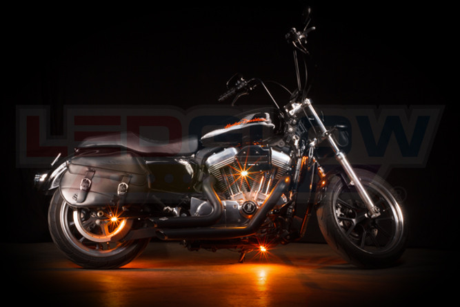 Motorcycle Pod Lights - Orange