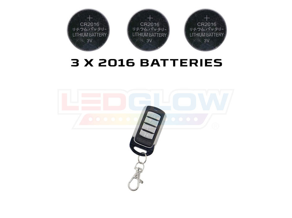 LEDGlow | Motorcycle LED Lights Replacement Wireless Remote Battery