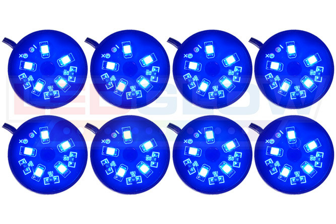 LEDGlow Motorcycle LED Lights | Blue LED Pod Lighting Kit