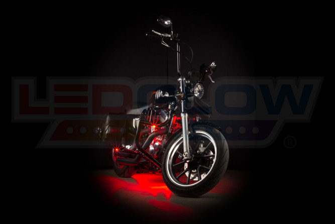 Motorcycle Pod Lights - Red
