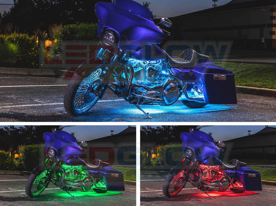 LEDGlow | Advanced Million Color LED Motorcycle Lighting Kit