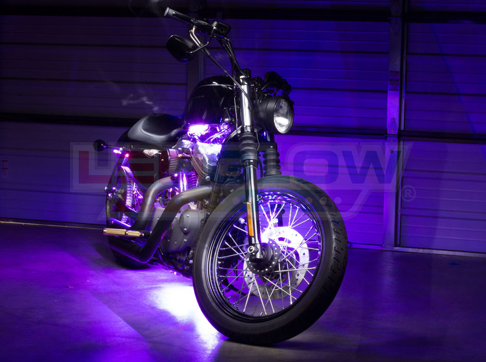 LEDGlow | Purple Motorcycle LED Lights