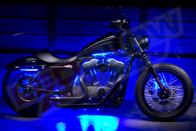 LEDGlow | Blue Motorcycle LED Lighting Kits
