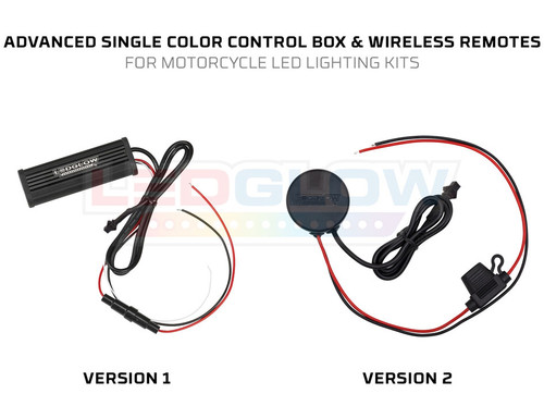 Replacement Advanced Single Color SMD Control Box & 2 Wireless Remotes