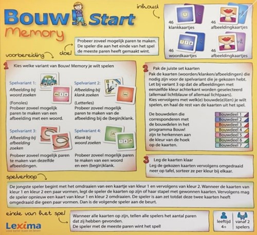 Bouw! Memory spel - Lexima Scholen