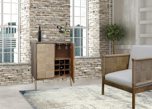 Evon Sofa Chair Mango Wood and Jute in Natural Color Cushions in ...