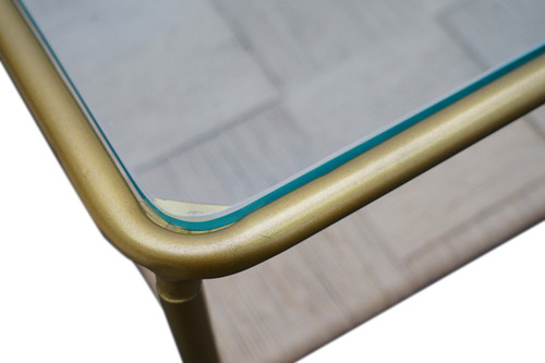 Thomastown Evon Glass Top Jute Coffee Table| Roomlane