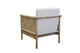 Evon Sofa Chair Mango Wood and Jute in Natural Color Cushions in ...