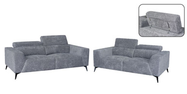 Modern Rhino 2.5 and 2 Seater Fabric Sofa Set in Melbourne