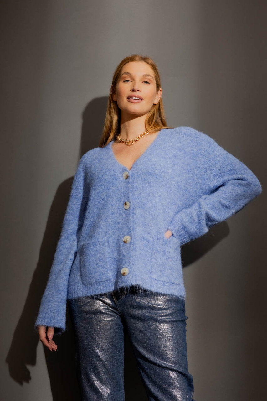 Cornflower Button Through Cardi | Women's Cardigan and Knitwear