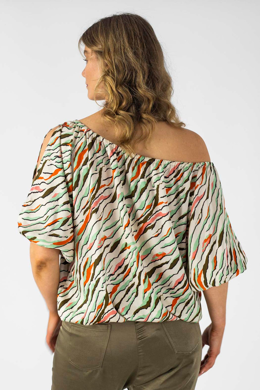 Mint Silky Balloon Top | Women's Tops - Motto Fashions