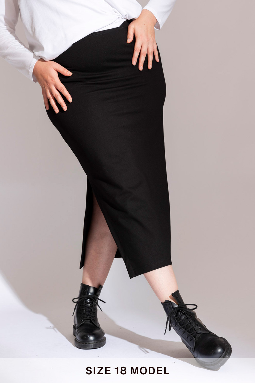 Black Sculpt Miracle Skirt | Women's Skirts - Motto Fashions