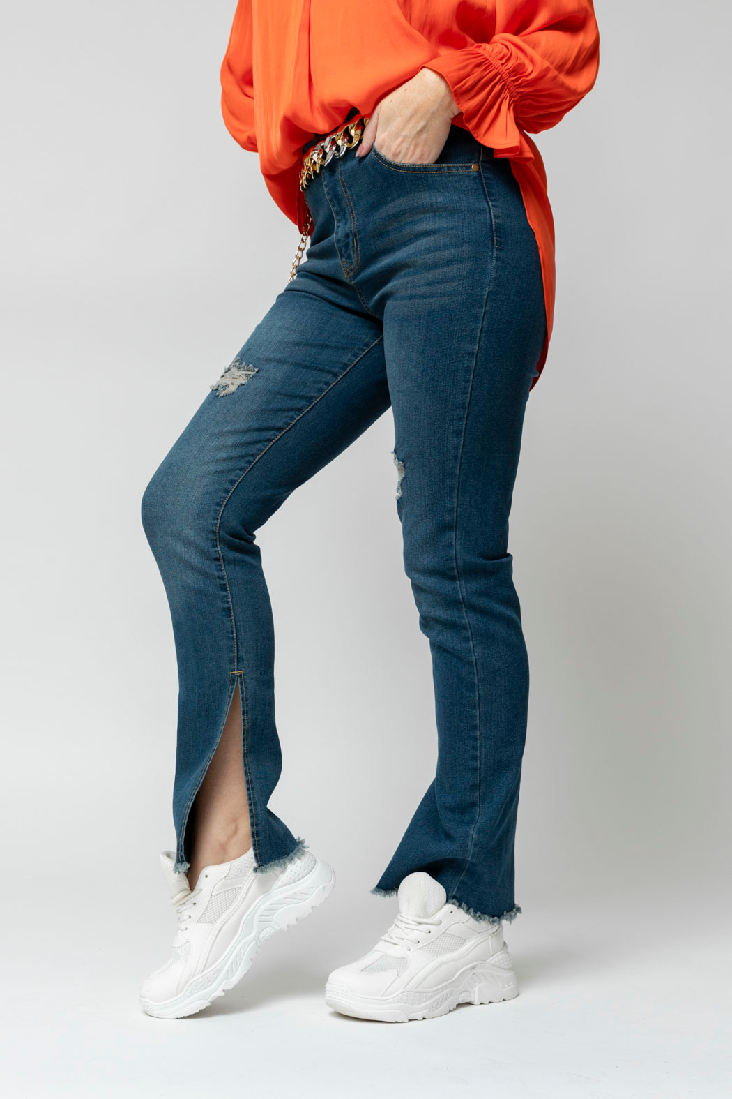 Shop Mid Denim Split Jeans from Motto Fashions.