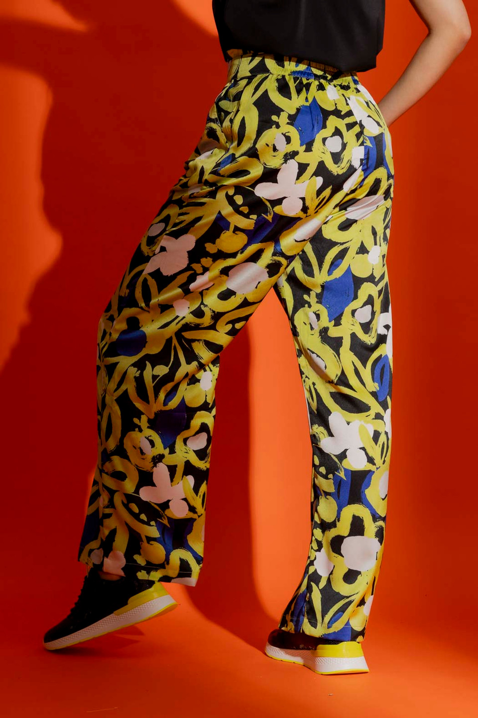 Chartreuse Vogue Pants - Buy Women's Wide-Leg Pants Online