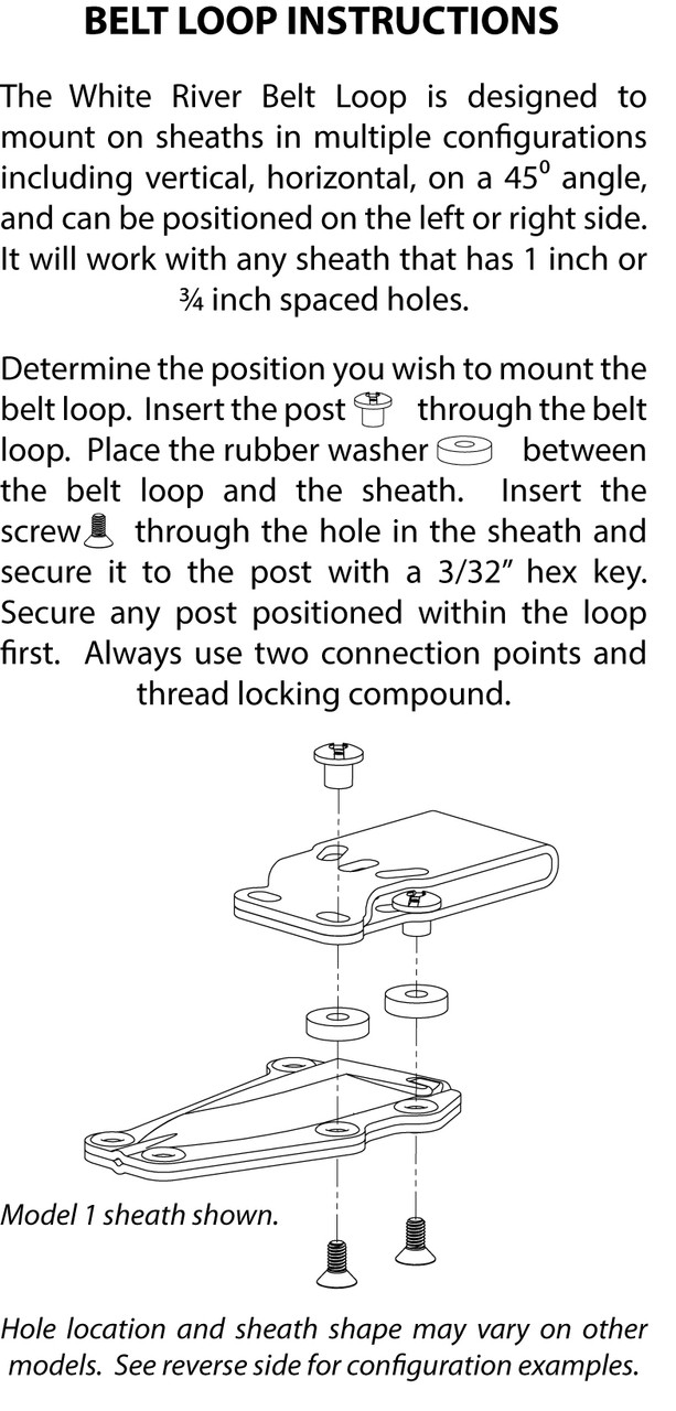 Belt Loop Kit - White River Knives