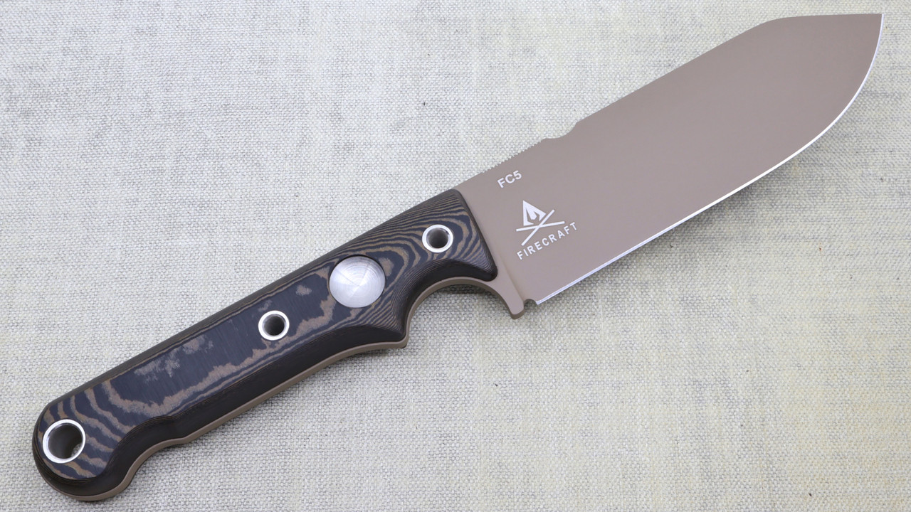 Custom FC5 - FDE Cerakote - Maple / Black Richlite Handle
