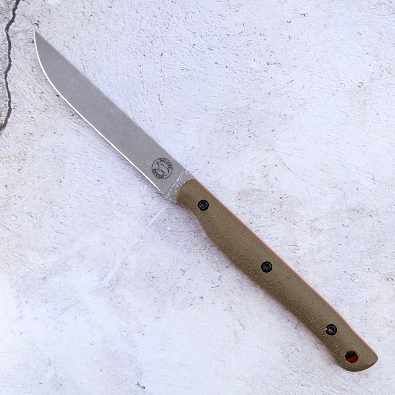 Custom Exodus 3 - O.D. Micarta / Orange G10 Liner