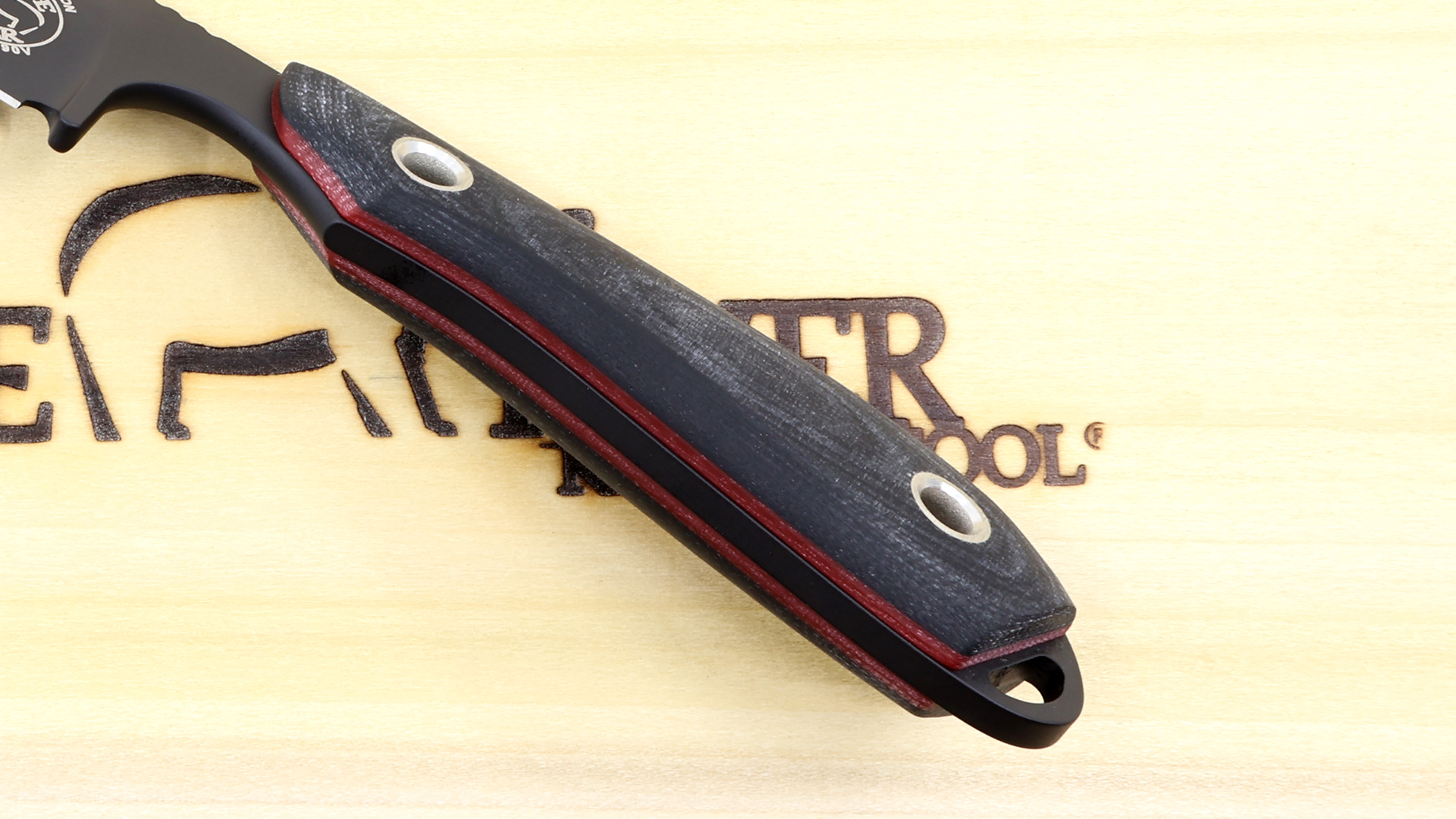 Custom M1 Caper - CMP S90V - Black G10 - Red Liners