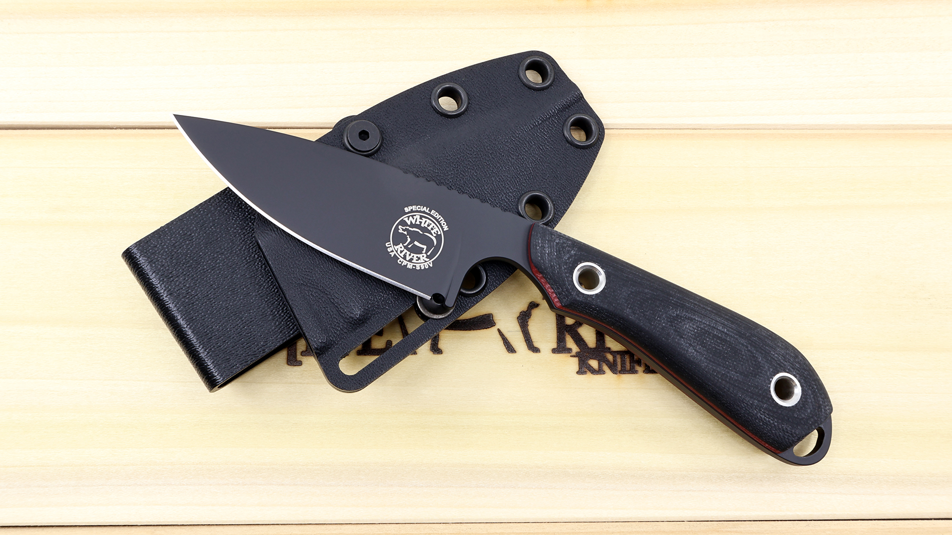 Custom M1 Caper - CMP S90V - Black G10 - Red Liners