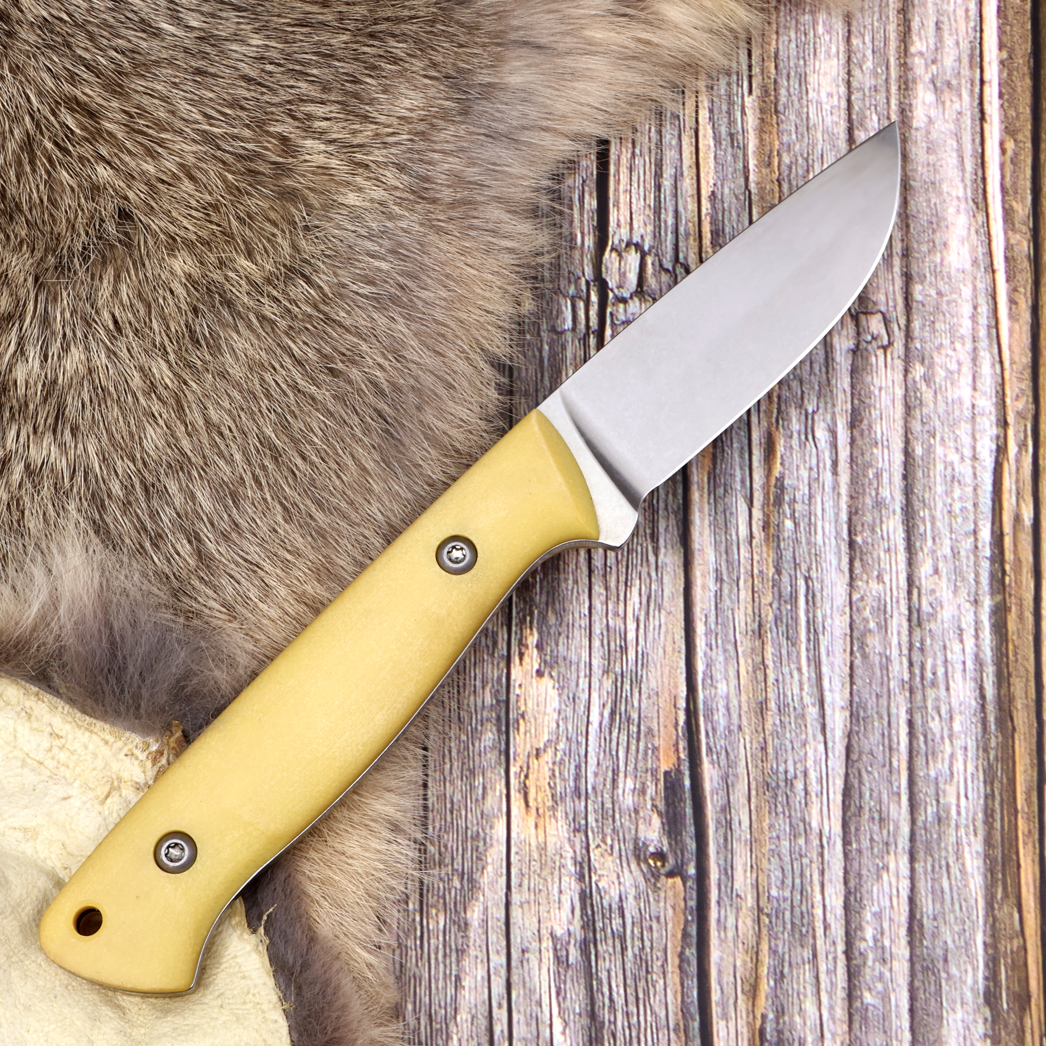 Custom Jason Fry Utility Hunter - Ivory Micarta