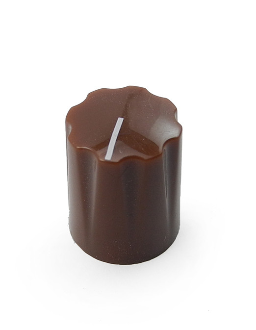 Fluted 1900 Style Knob, ABS, Knurled T18 Shaft, Colors - synthCube