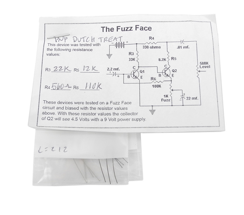 Transistor Pair - The Fuzz Face PNP "Dutch Treat" - synthCube