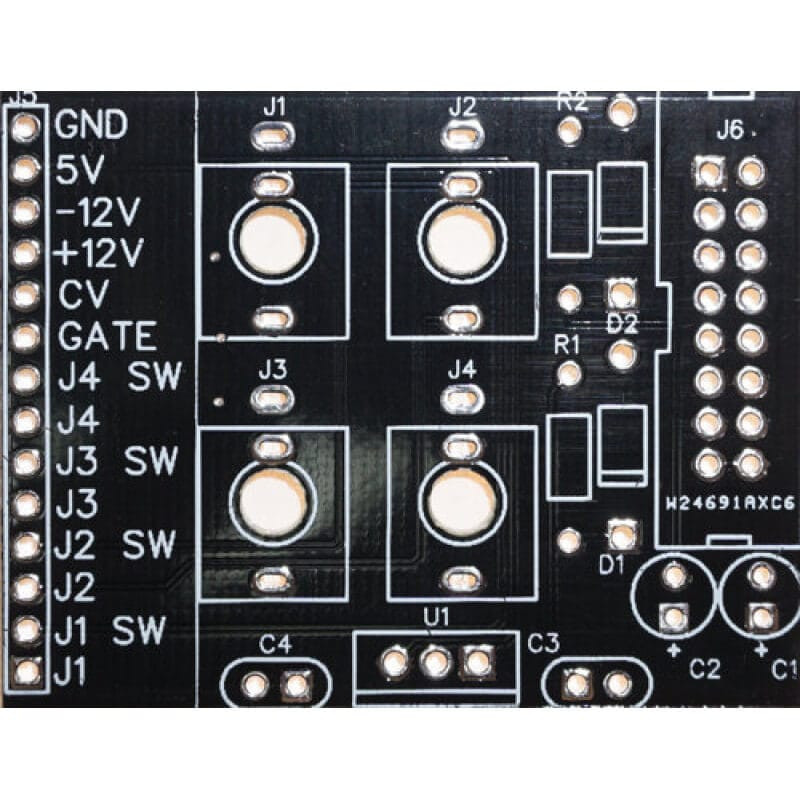 Moffenzeef Eurorack Power Breakout PCB - synthCube