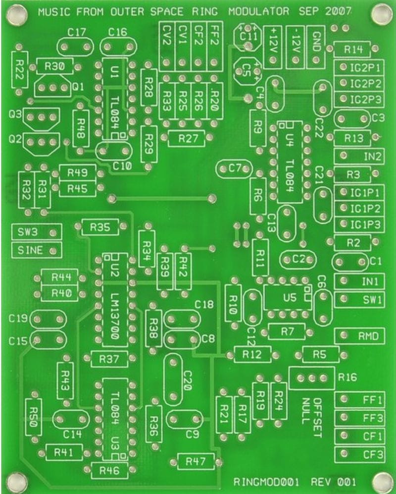 MFOS Ring Modulator Synth Module Bare PCB - synthCube