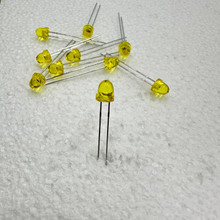 10 Pack Kingbright Yellow 5mm LED's Clipping Diodes LEDs
