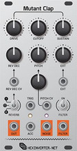 Hexinverter Mutant Clap Panel + PCB - synthCube