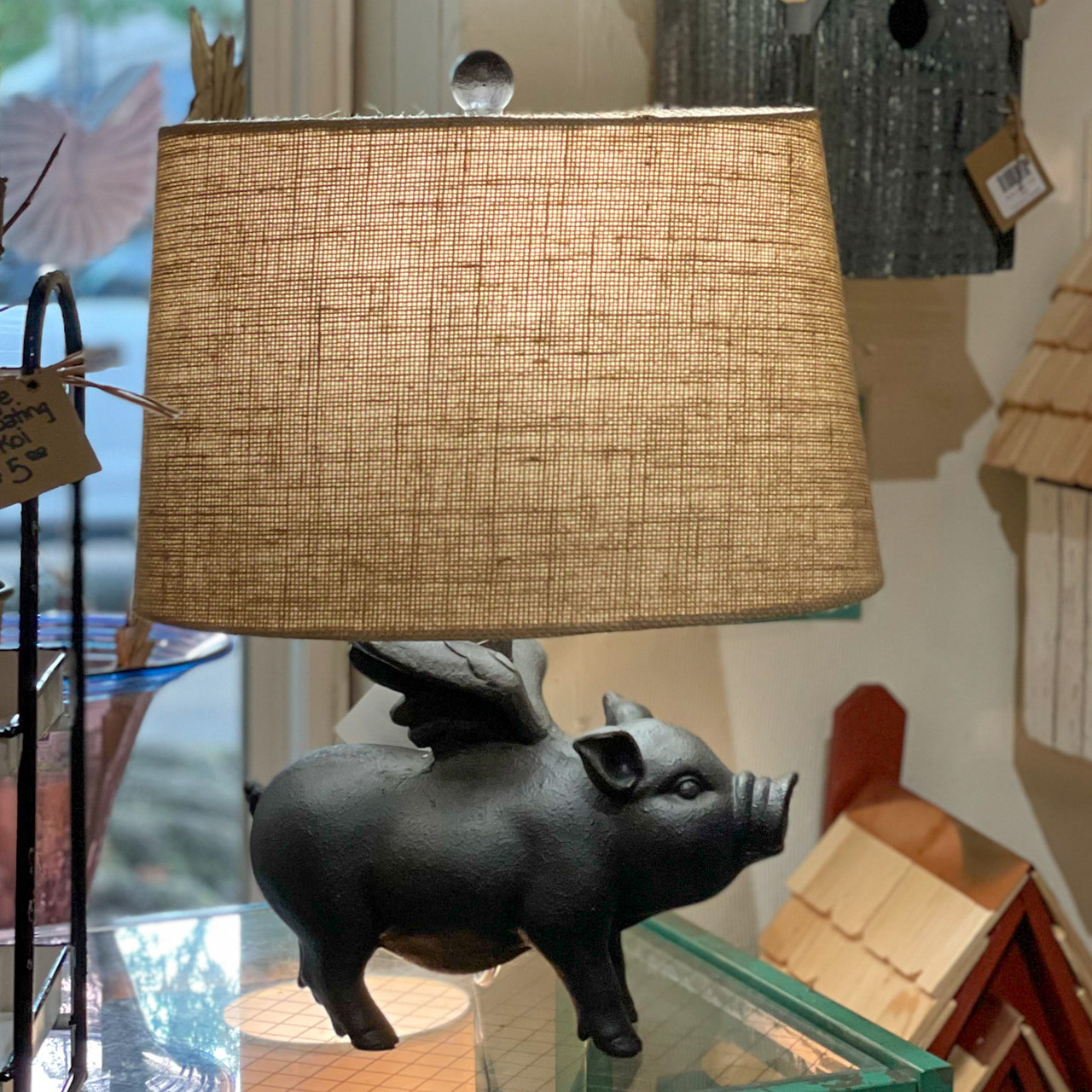Flying Pig Table Lamp - Ocean Springs Mercantile