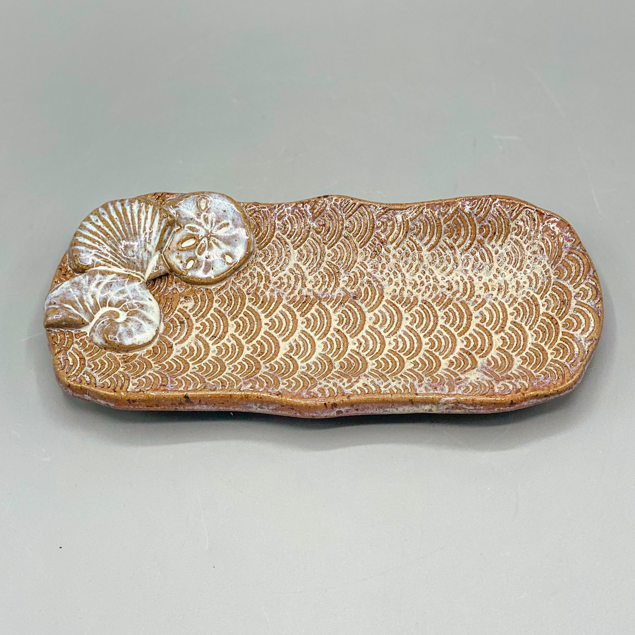 Sea Shells Pottery Dish - Ocean Springs Mercantile