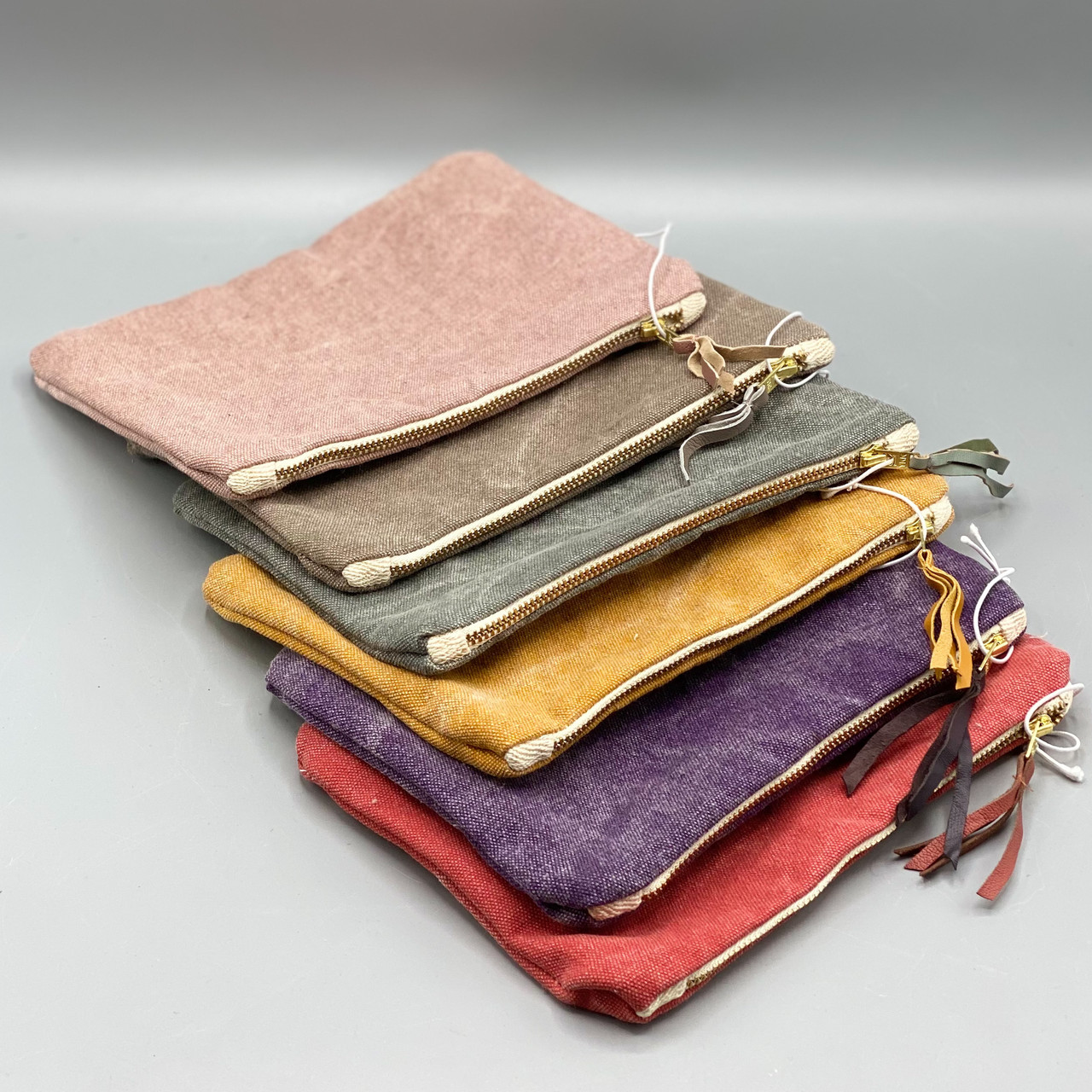 Stonewashed Zip Pouch - Ocean Springs Mercantile