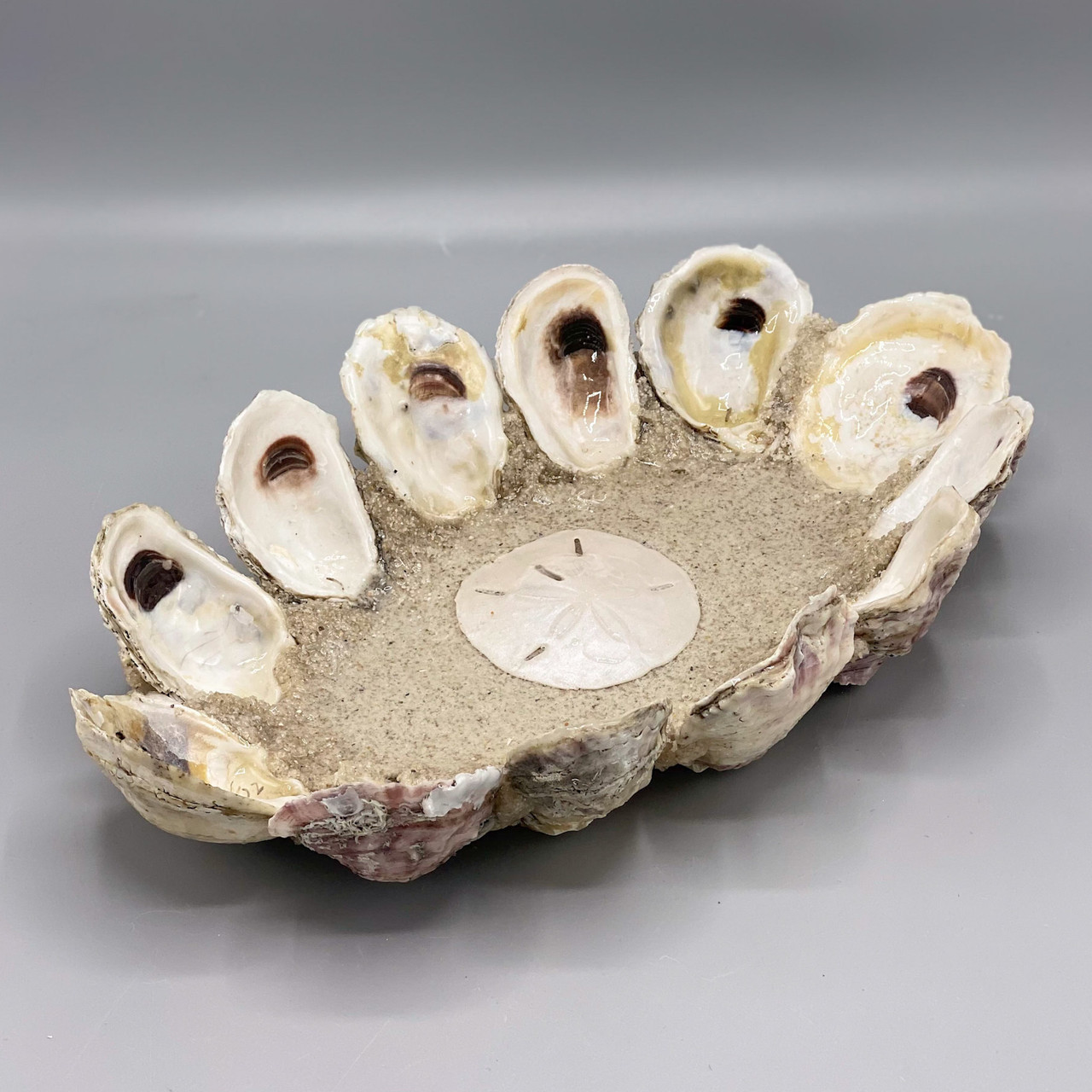 Handmade Shell Oval Dish - Ocean Springs Mercantile